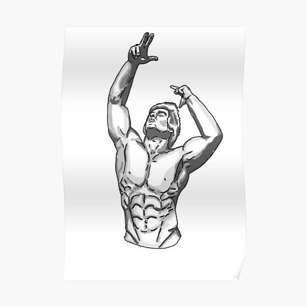 "Zyzz posing" Poster for Sale by F-tierPhysique | Redbubble