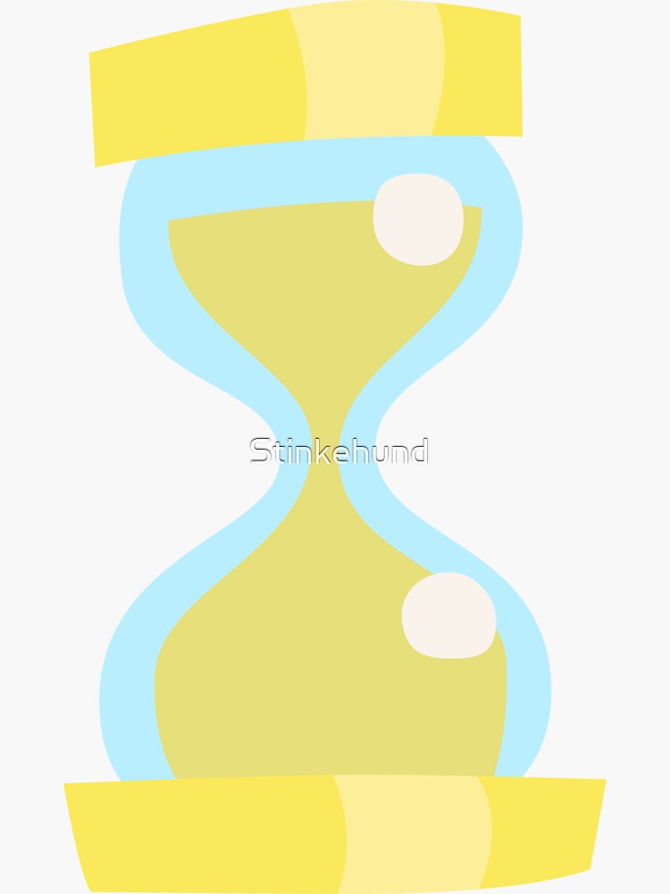 Hourglass Sticker By Stinkehund Redbubble