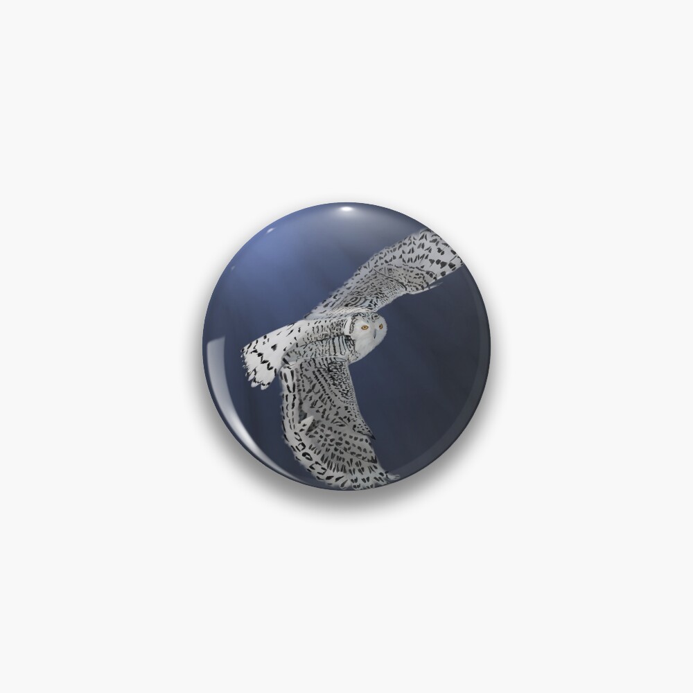 Badge « Harfang des neiges », par GeckoToYou | Redbubble