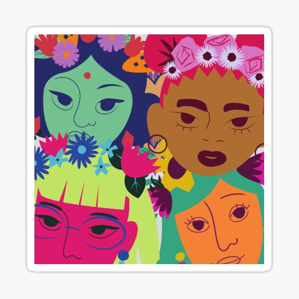"Girl's" Sticker for Sale by Eli57 | Redbubble