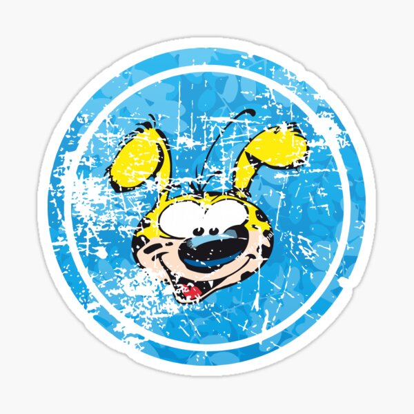 "Marsupilami face / Light blue design" Sticker for Sale by Hubashop ...
