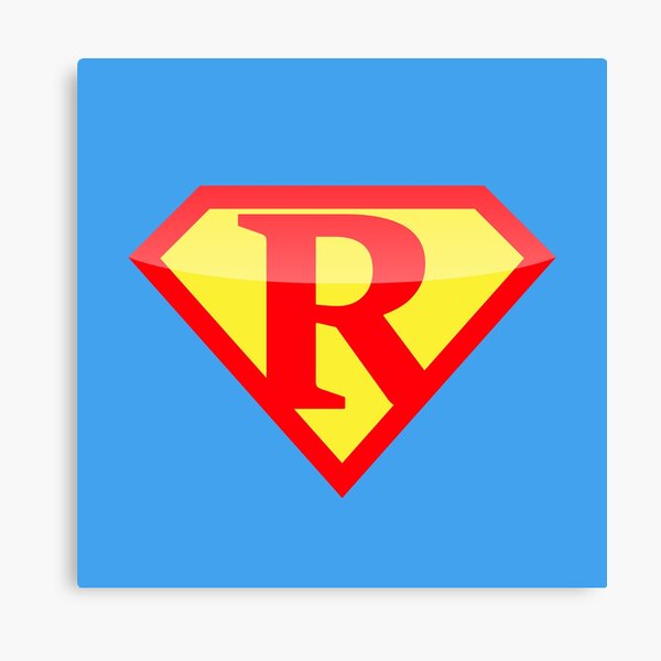 "Superhero symbol. Letter R logo." Canvas Print for Sale by waldemart ...