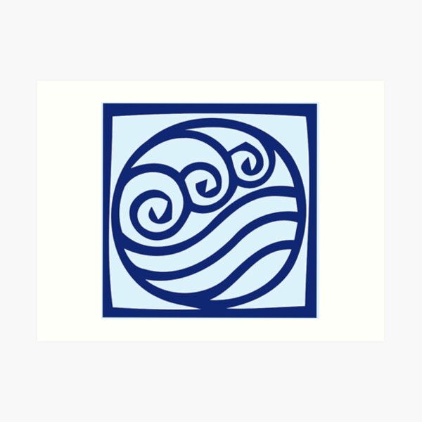 "Avatar Water Tribe Symbol" Art Print for Sale by DontStealWaifu ...