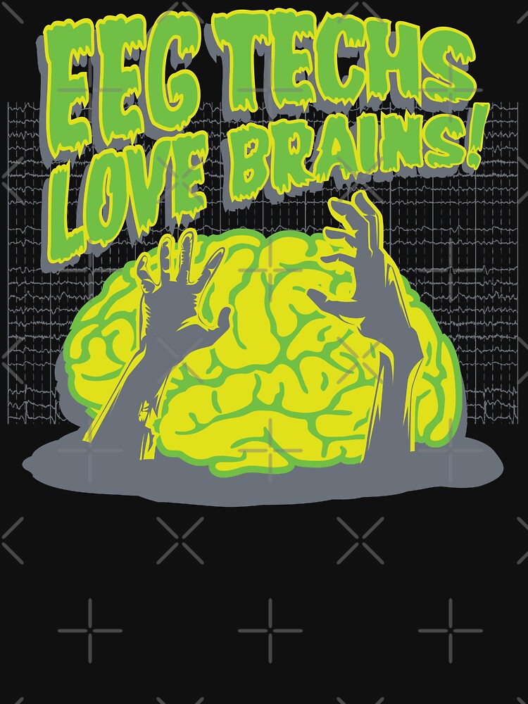 "EEG Techs Love Brains! (Neuro Tech)" Essential T-Shirt for Sale by ...