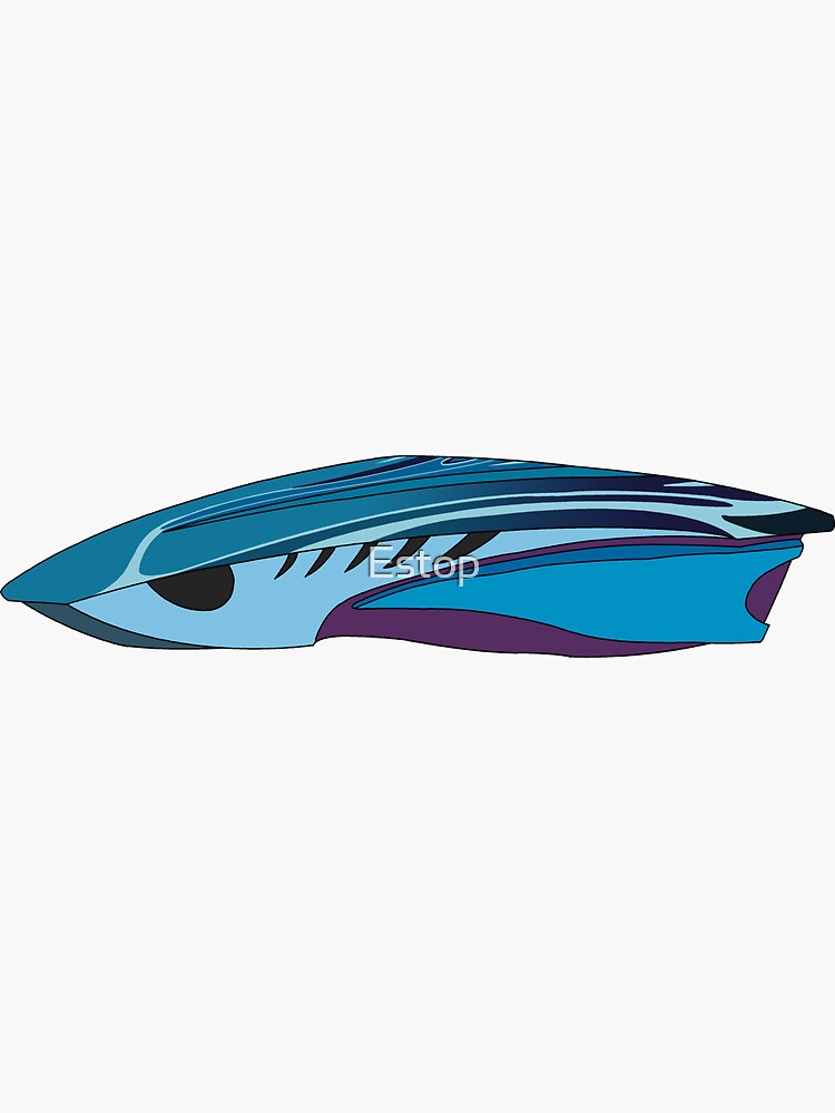 "mako front train design" Sticker for Sale by Estop | Redbubble