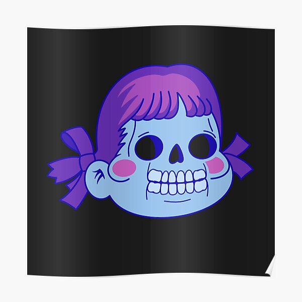 "Skeleton Peko Chan Milky" Poster by alixrawald | Redbubble