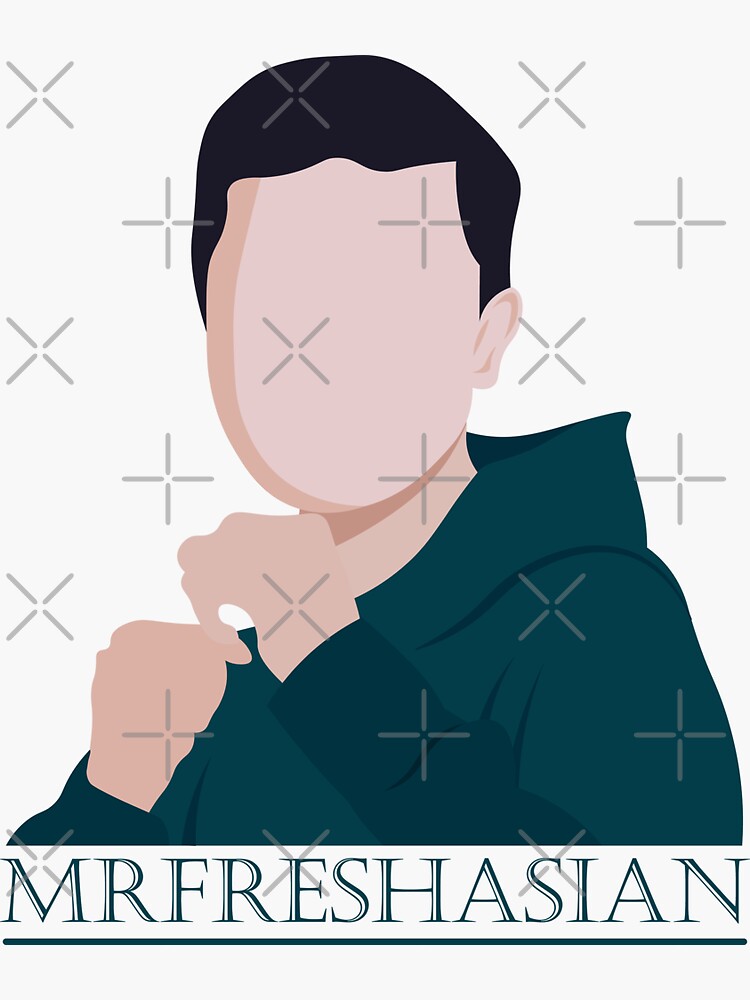 "Mrfreshasian gamer youtuber fresh design" Sticker for Sale by anins ...