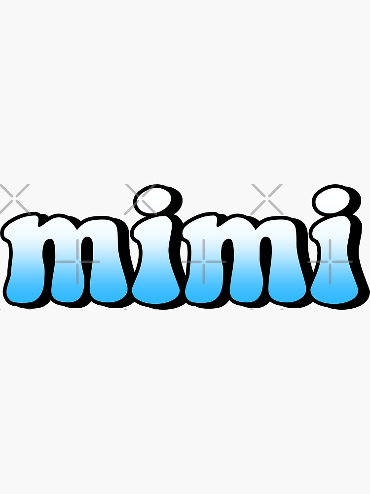 "aesthetic pastel blue gradient mimi name" Sticker for Sale by ...