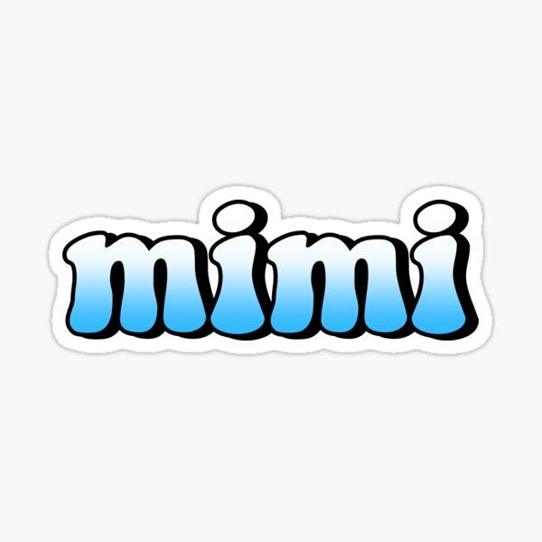 "aesthetic pastel blue gradient mimi name" Sticker for Sale by ...