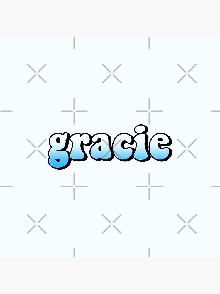 "aesthetic pastel blue gradient gracie name" Poster for Sale by ...