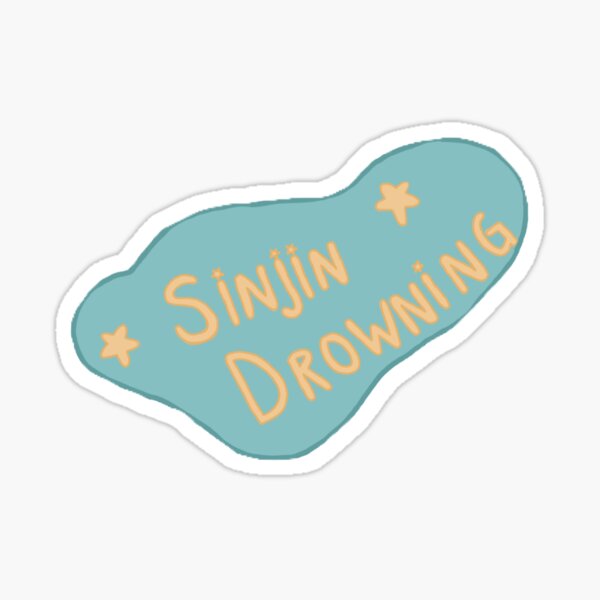 "Sinjin drowning stickers" Sticker by avagreiwe | Redbubble