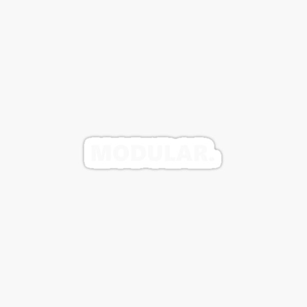 "MODULAR." Sticker for Sale by EdmundLeFleur | Redbubble