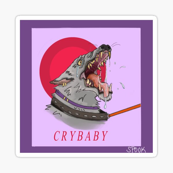 "Crybaby" Sticker for Sale by spookapooka | Redbubble