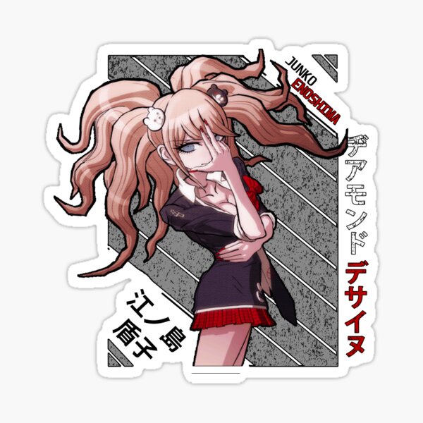 "Junko Enoshima - DanganRonpa" Sticker for Sale by DiamondoDesigns ...