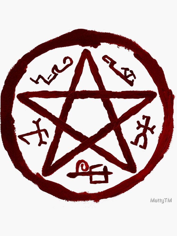 "Devil's Trap" Sticker for Sale by MattyTM | Redbubble