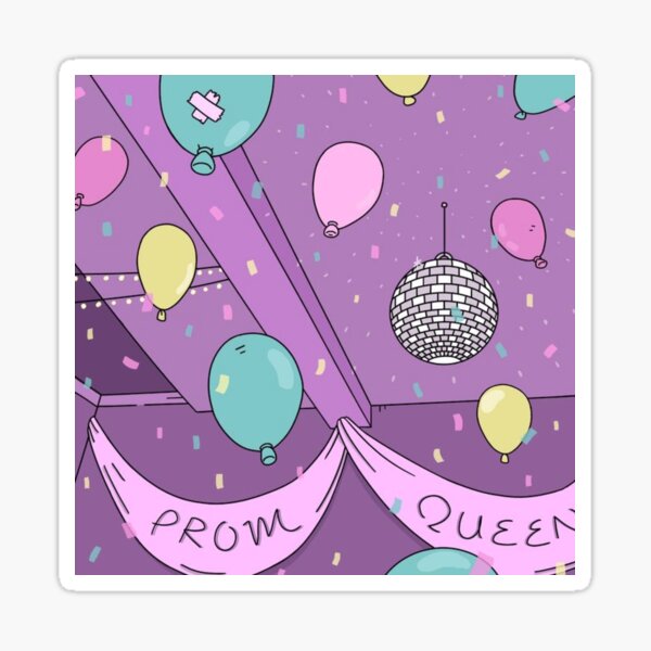 "Prom queen cover — beach bunny " Sticker for Sale by clay2001 | Redbubble