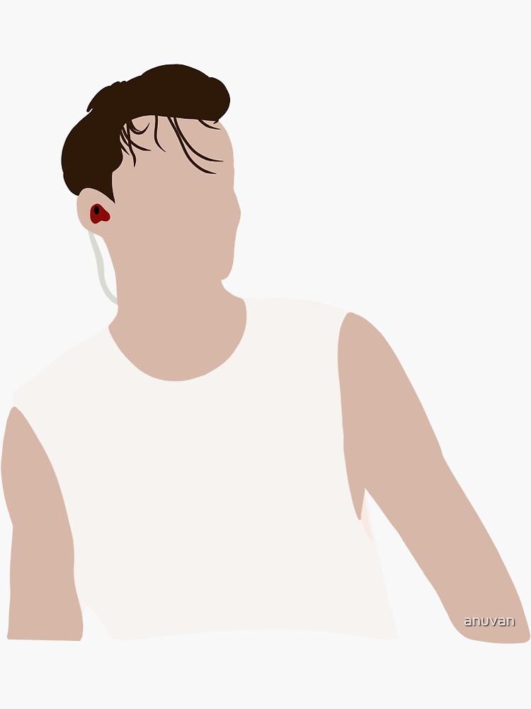 "Louis Tomlinson Sticker Outlined Drawing" Sticker for Sale by anuvan ...