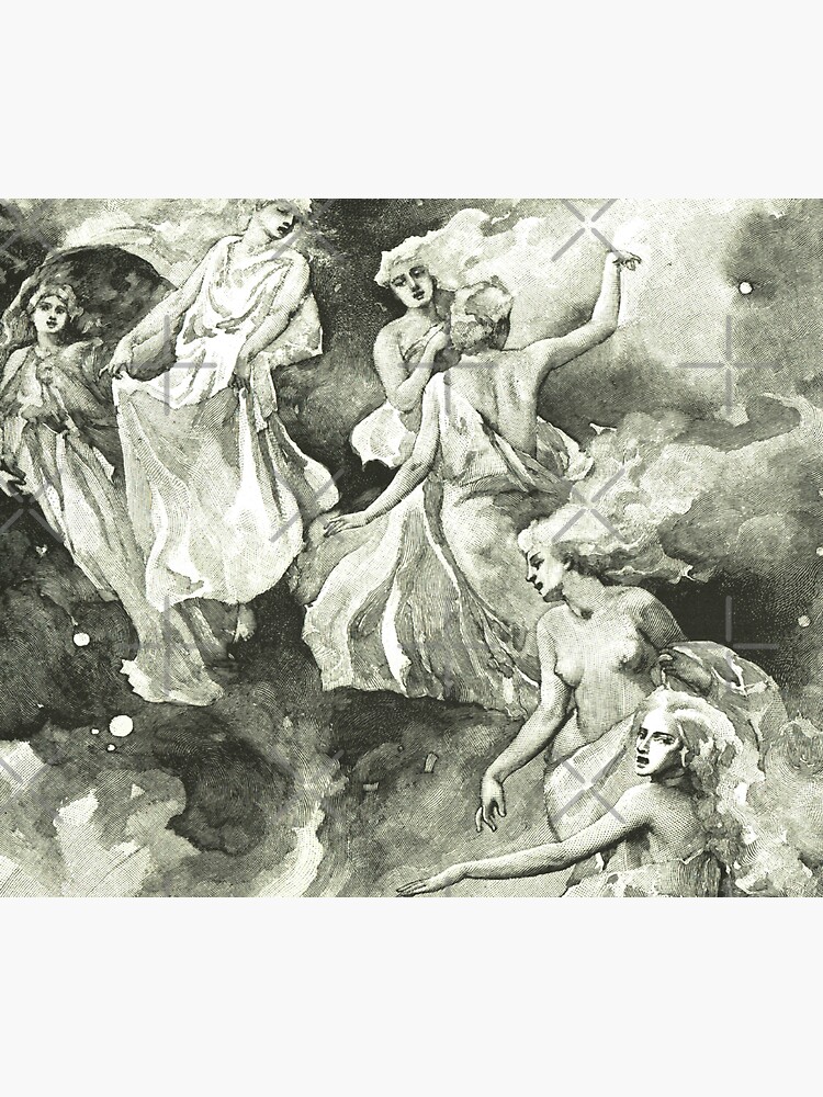 "Dancing Muses - Vintage Mythology Magical " Sticker for Sale by ...