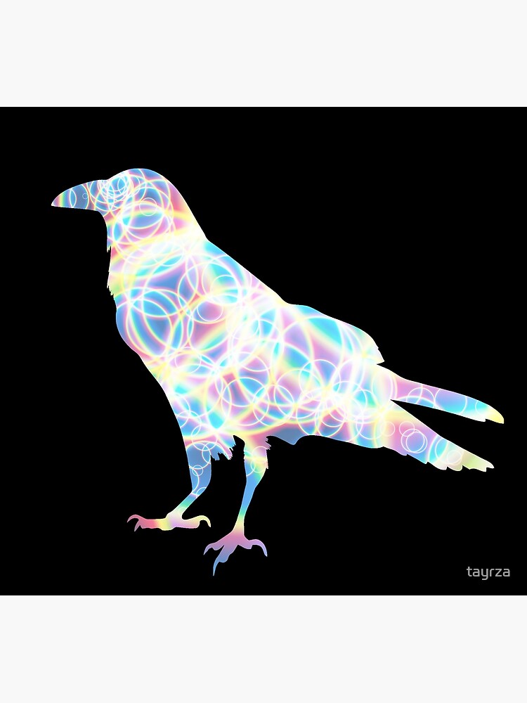 "Raven With Rainbow - Crow Colors" Poster for Sale by tayrza | Redbubble