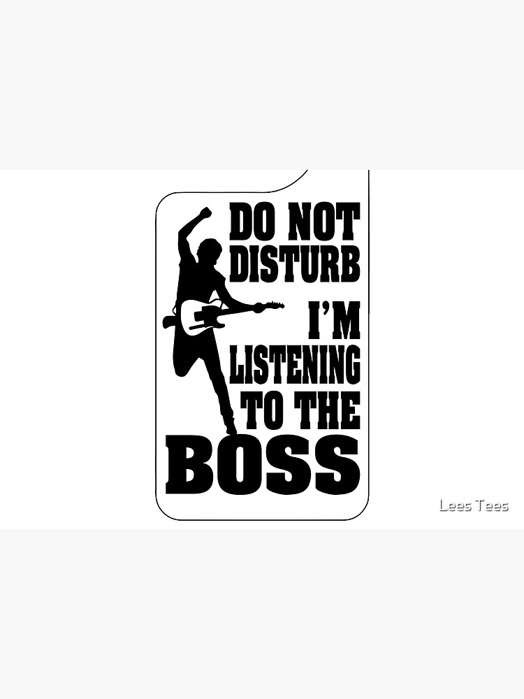 "Do not disturb I'm listening to the boss" Mask for Sale by Prooijboy ...