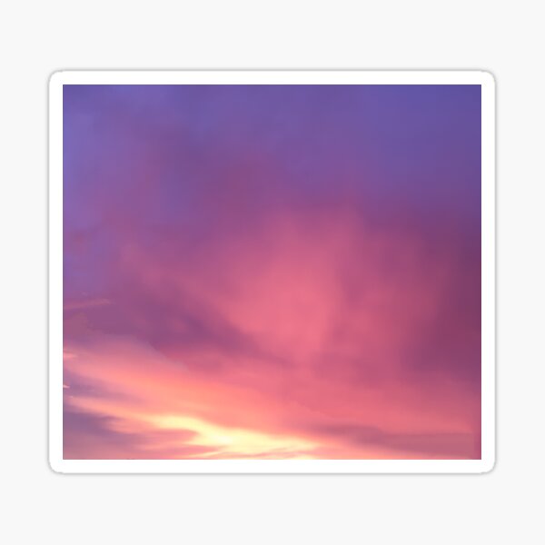 "Pink sky" Sticker for Sale by Maja-N | Redbubble