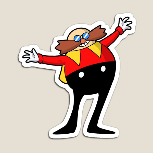 "Classic egg. (Eggman, Robotnik from Sonic The Hedgehog)" Magnet by ...