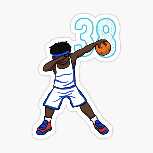 Sticker « Joueur de basket-ball cool numéro 38 Tournoi sportif de la ...