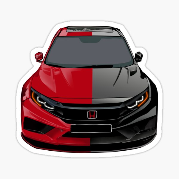 "Civic type R" Sticker by Chira23 | Redbubble