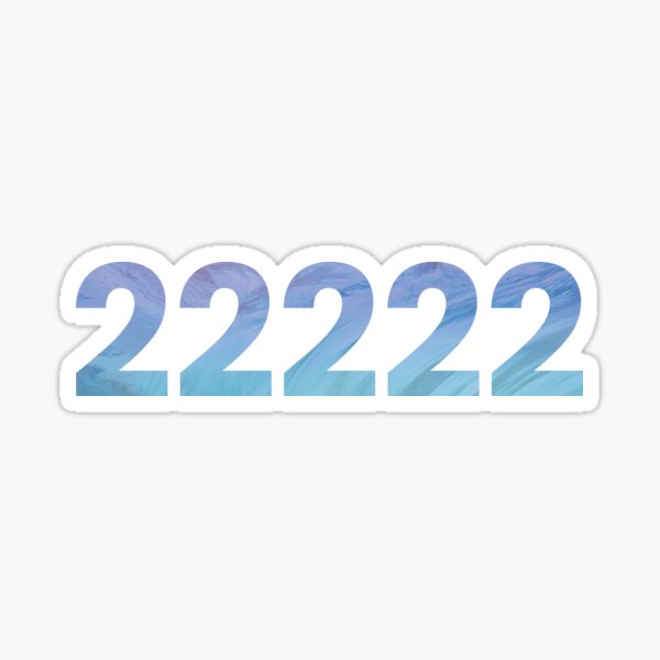 "22222 Angel number" Sticker for Sale by namaste-you | Redbubble