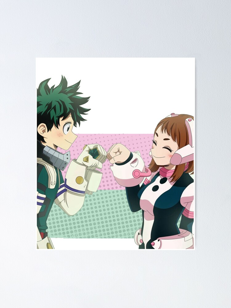 "Deku & Ochako" Poster by nooah19 | Redbubble