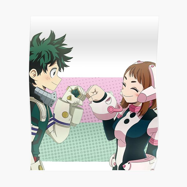 "Deku & Ochako" Poster by nooah19 | Redbubble