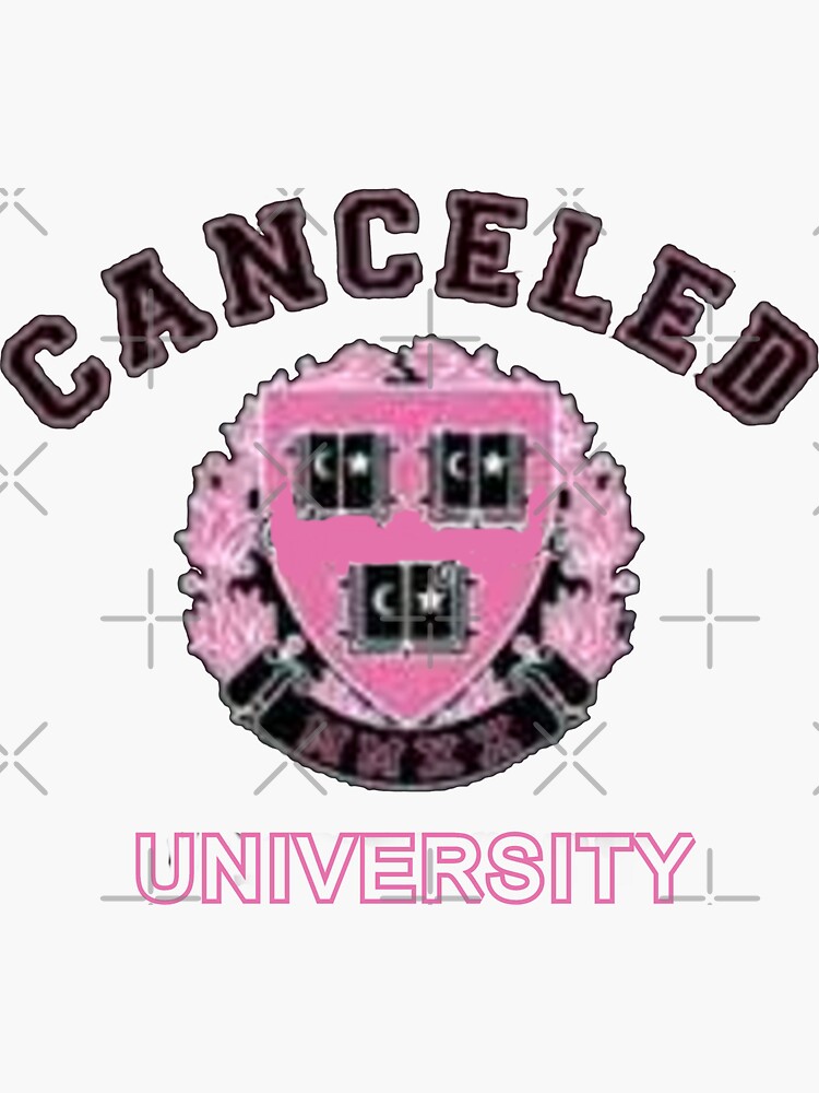 "larray cancelled university logo" Sticker for Sale by eman-mohammed ...