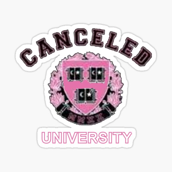 "larray cancelled university logo" Sticker for Sale by eman-mohammed ...
