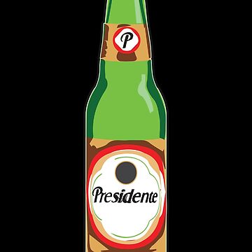 "President beer in bottle BLACK" Sticker by dumefro | Redbubble