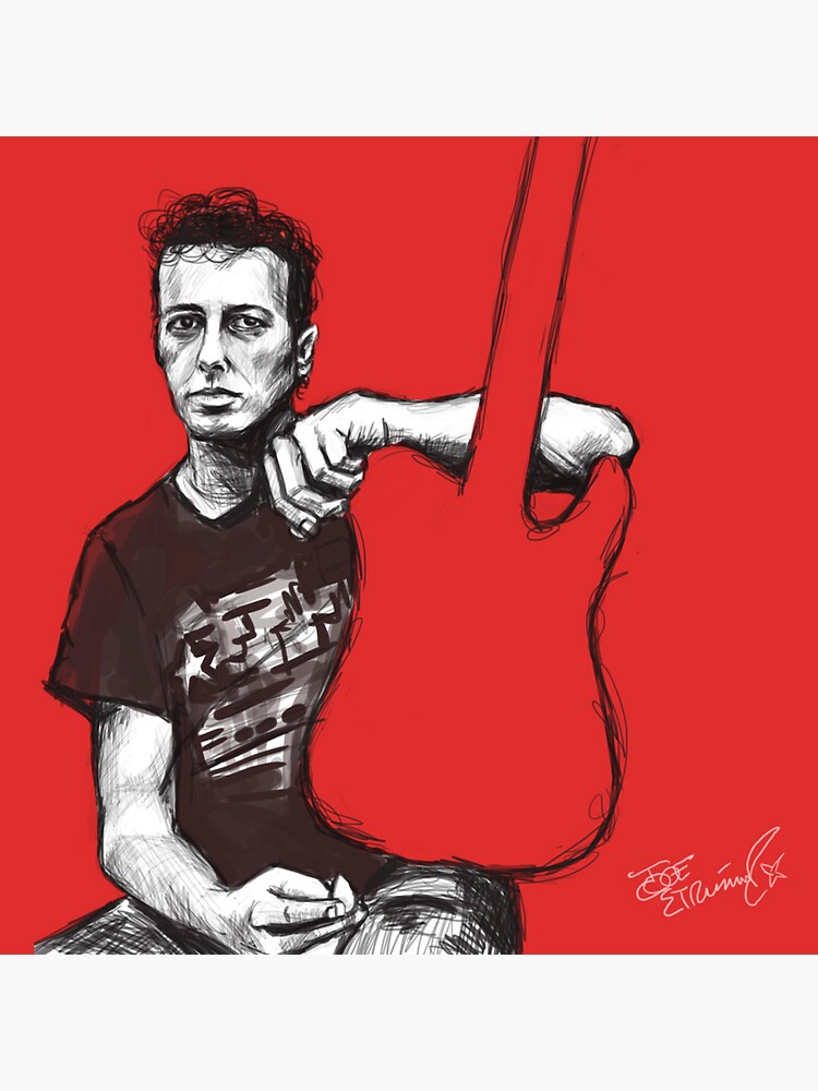 "Joe strummer" Sticker for Sale by LUSdraws | Redbubble