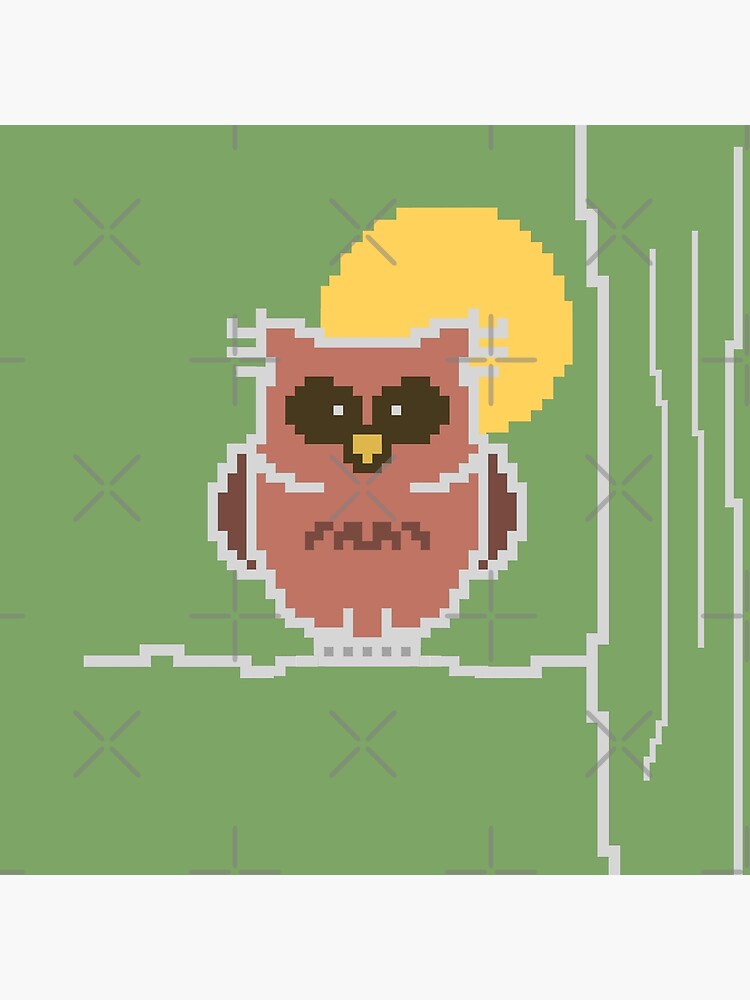 Póster «Búho de pixel art» de LotusCreations | Redbubble