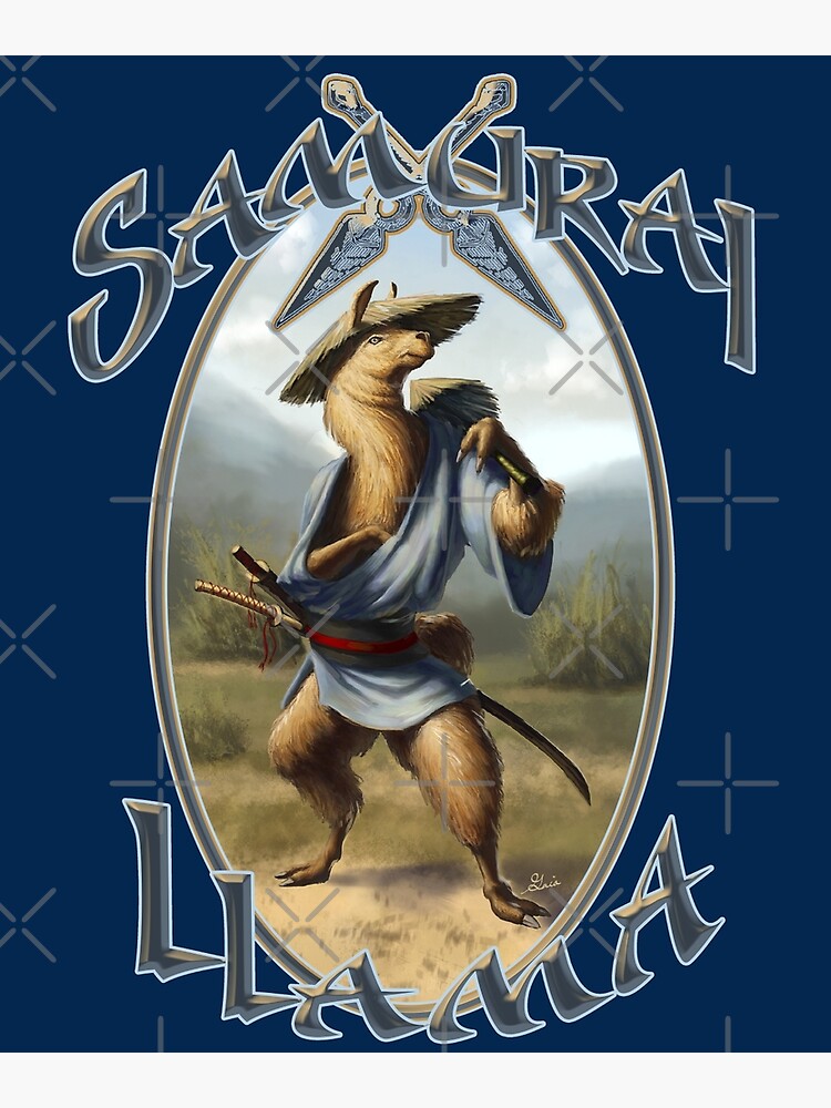 "Llama Samurai | Ninja Camel" Poster for Sale by a13monkey | Redbubble