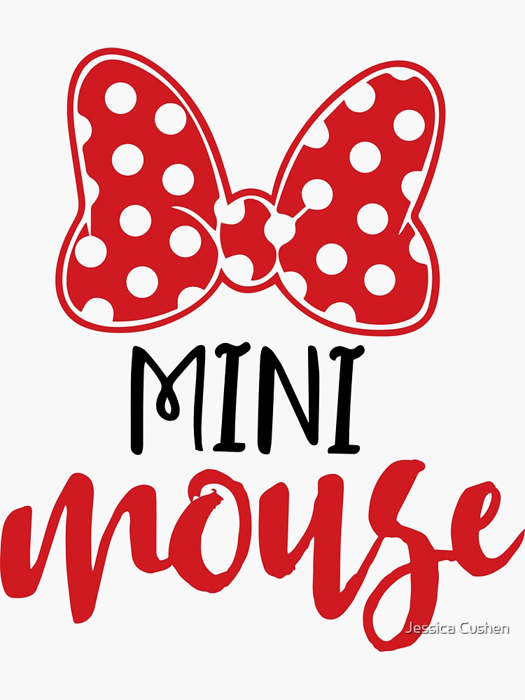 "Mini Mouse" Sticker for Sale by hawklawson | Redbubble