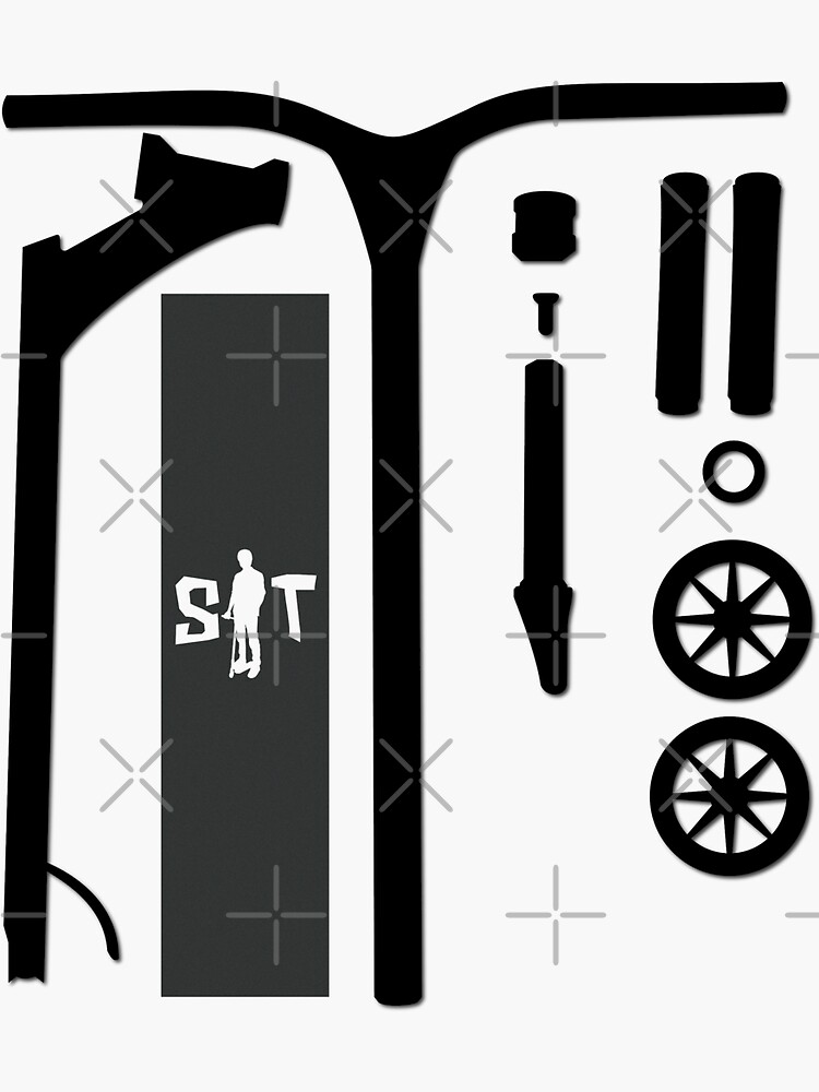 "Scooter freestyle CUSTOM SCOOTER" Sticker for Sale by xtrancer | Redbubble