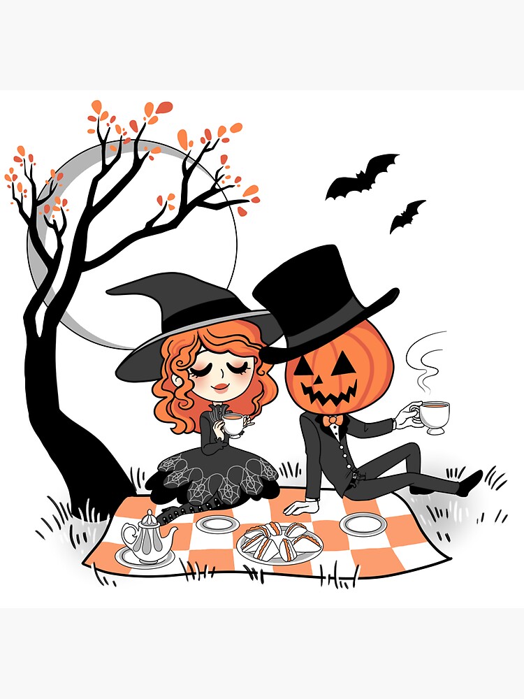 "Spooky Picnic" Sticker for Sale by katlowryart | Redbubble