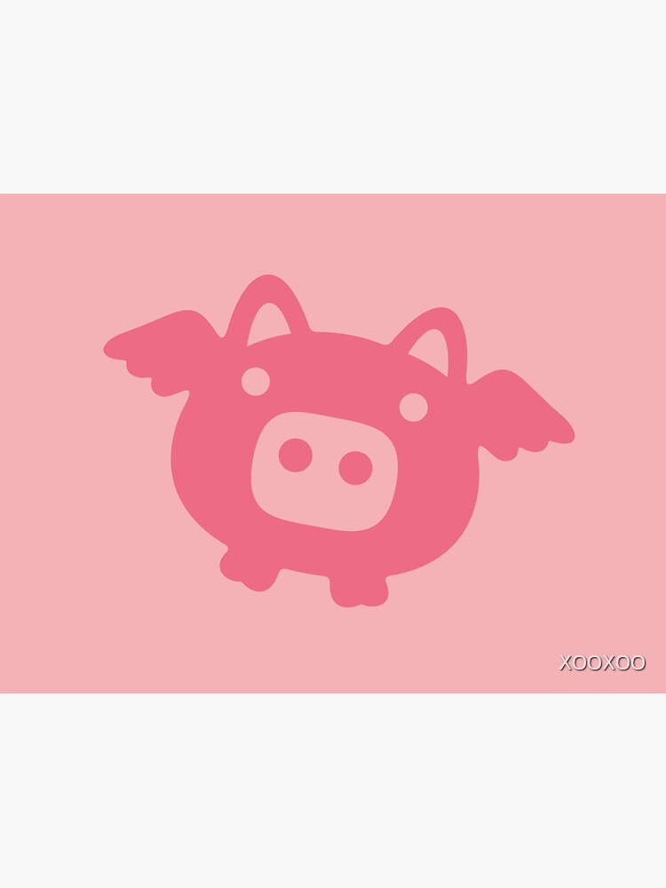 "Flying Pink Pig" Poster by XOOXOO | Redbubble