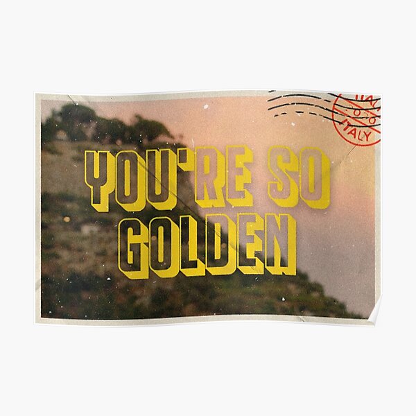"Harry Styles Golden" Poster by ckielman | Redbubble