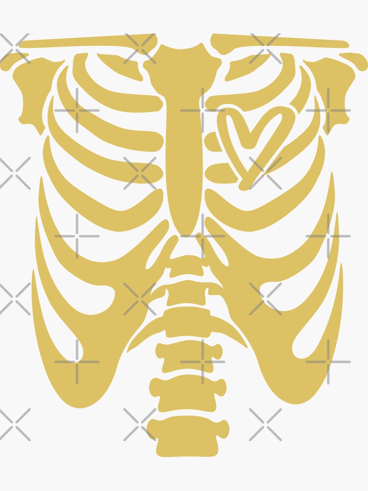 "Skeleton Torso" Sticker by Sinfamous | Redbubble