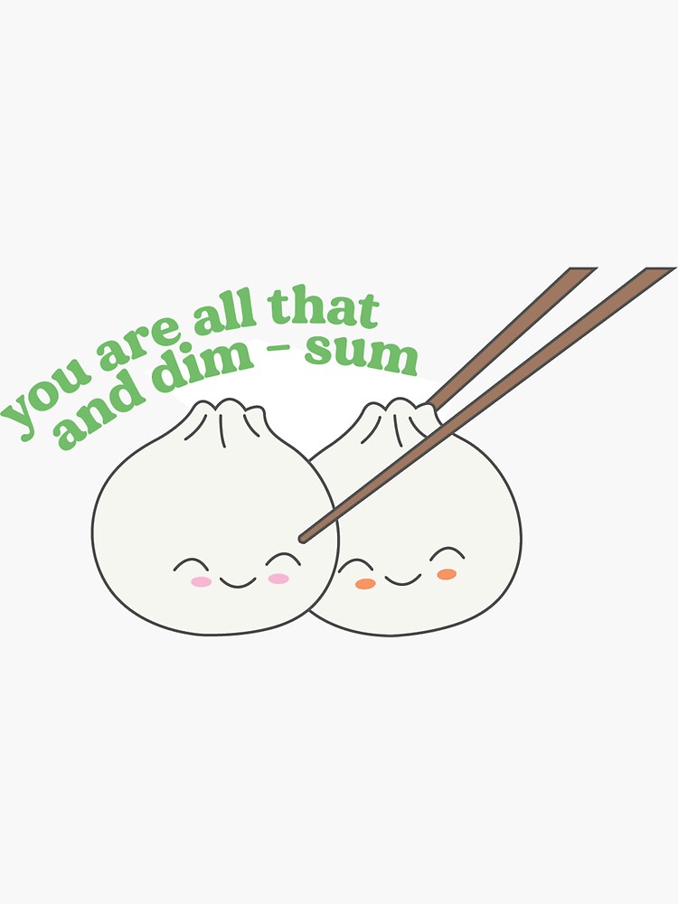 "Dim-Sum Love" Sticker for Sale by rndavidson | Redbubble