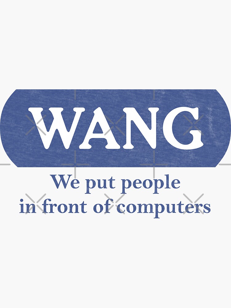 "Wang Computers Vintage Computing" Sticker by turboglyde | Redbubble
