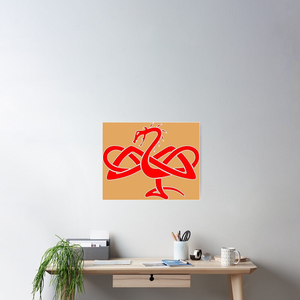 "Norse Beast Knot" Poster for Sale by pollywanna | Redbubble