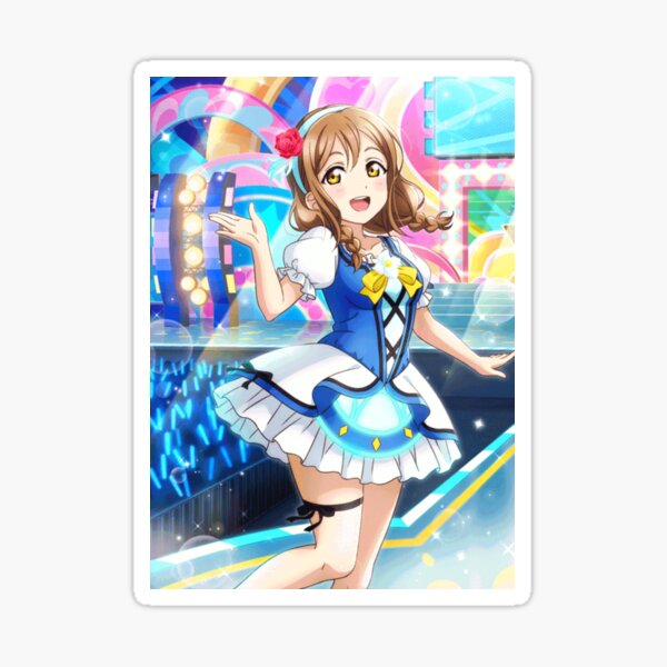 "hanamaru kunikida ~water blue new world~" Sticker for Sale by ...