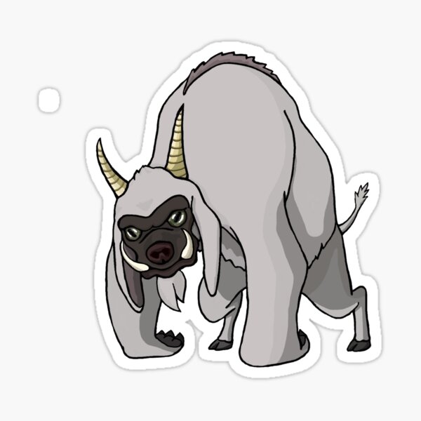 "Flopsy from Avatar the Last Airbender" Sticker for Sale by 321vno ...
