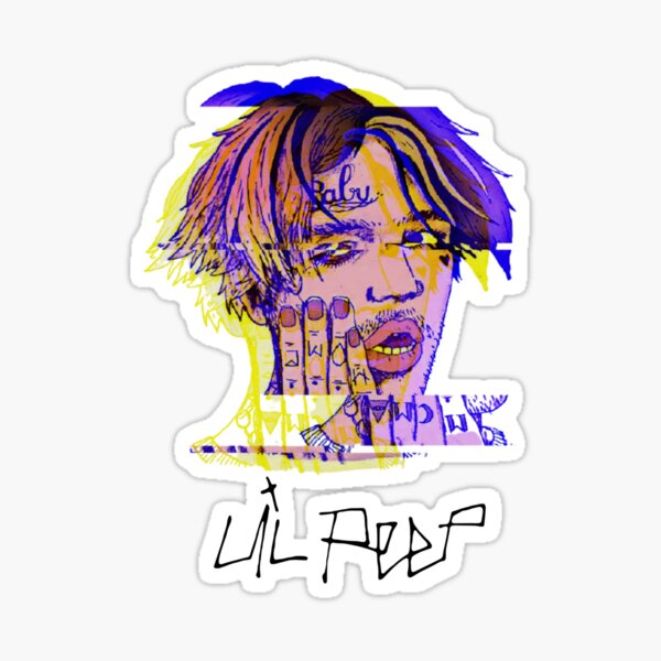 "Lil peep" Sticker for Sale by FoxtioShop | Redbubble