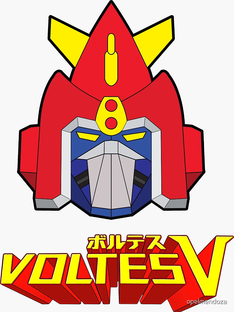 "Voltes V" Sticker for Sale by opelmendoza | Redbubble